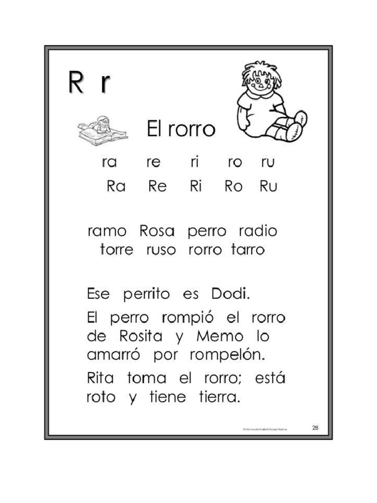 Lectura Letra R | PDF
