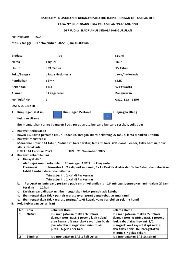 Askeb Ibu Hamil KEK | PDF