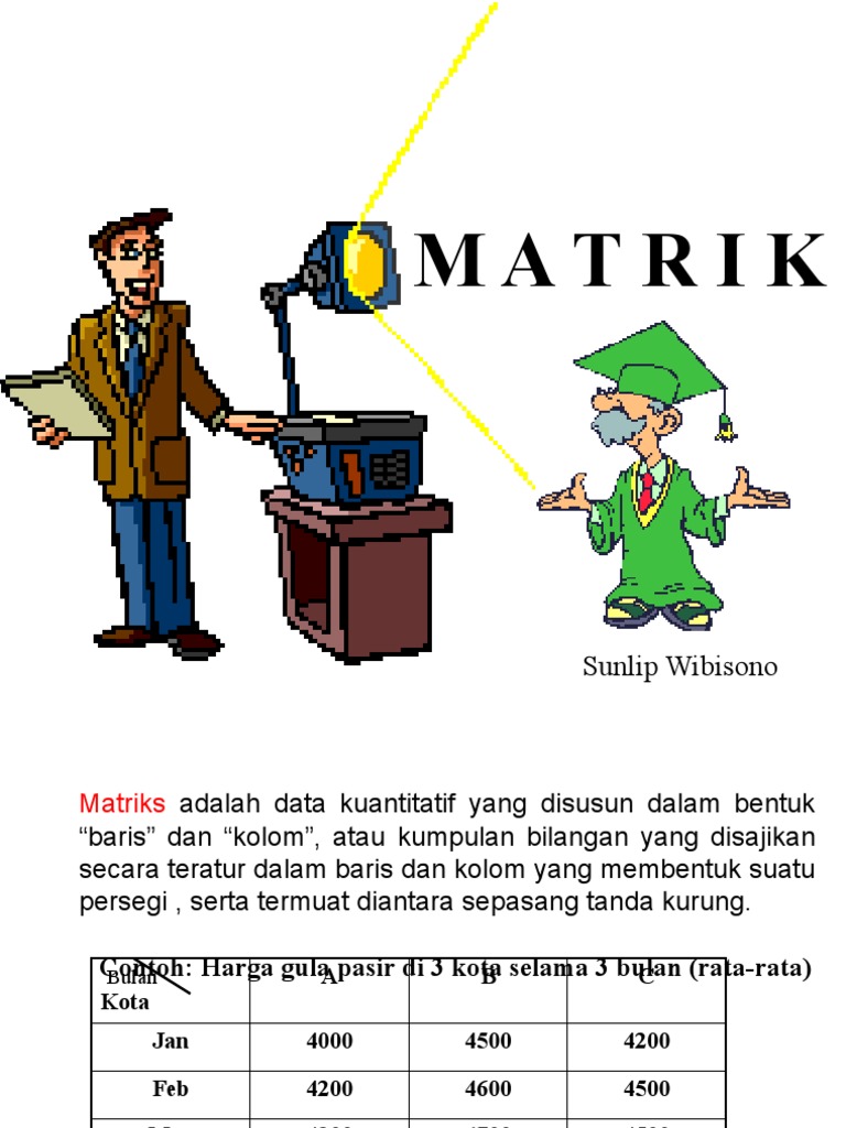 Panduan Dasar Matriks | PDF