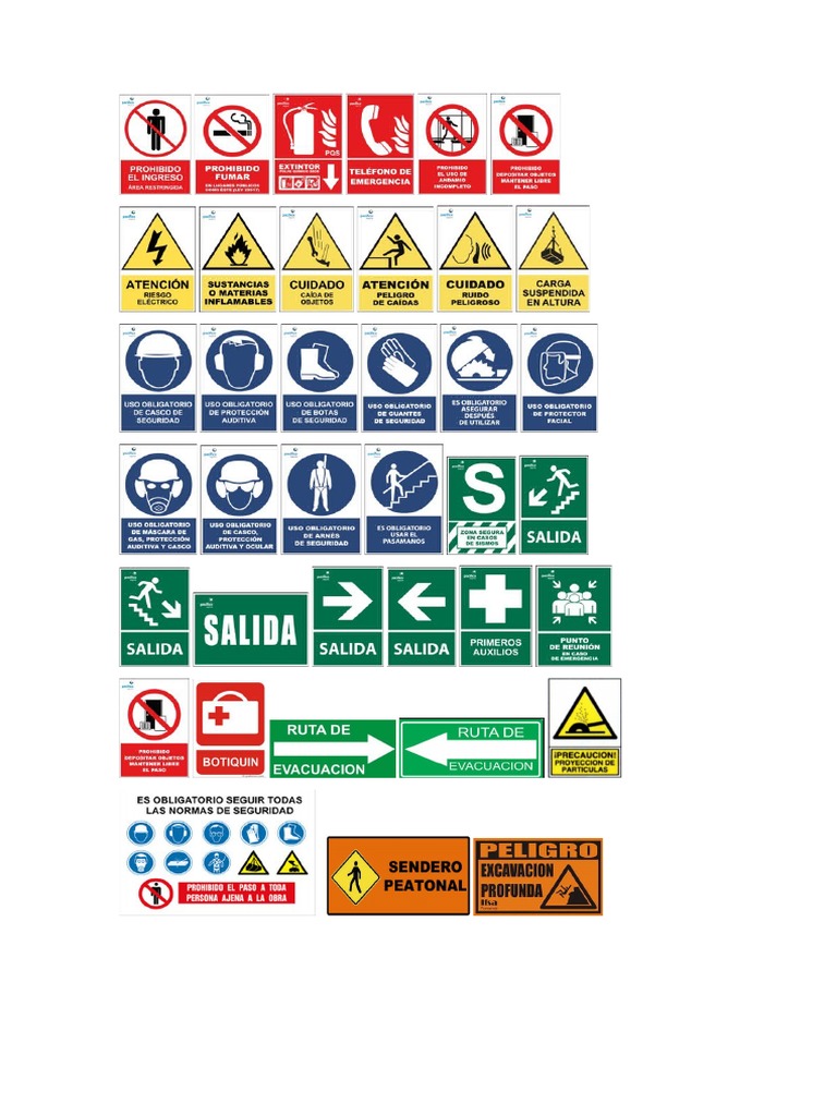 Señaleticas De Obra Pdf