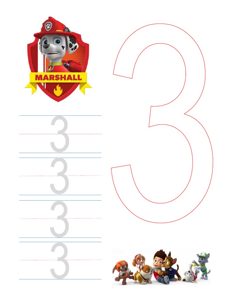 Paw Patrol Number 3 | PDF