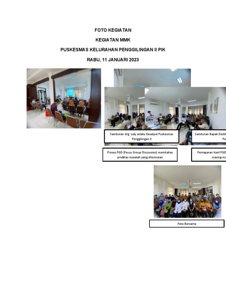 Foto Kegiatan MMK | PDF