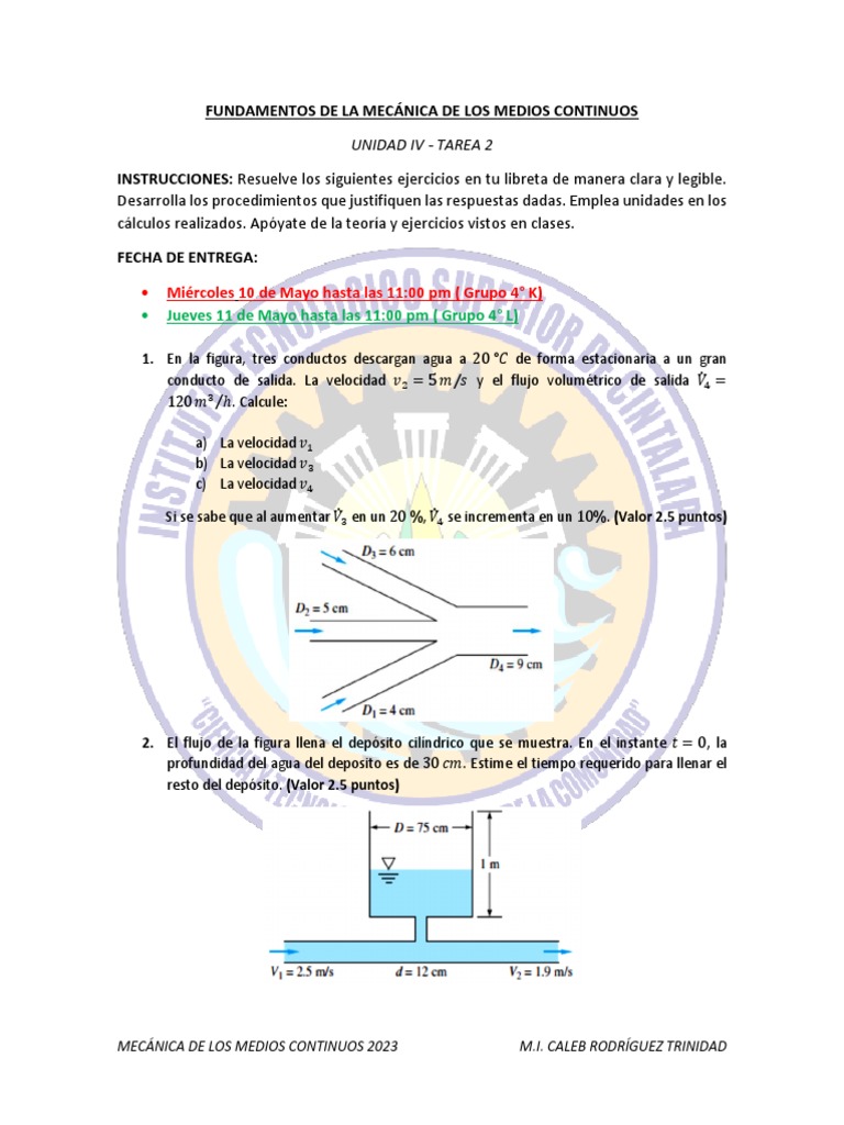 Tarea 2 - Unidad IV - Mecanica Del Medio Continuo | PDF