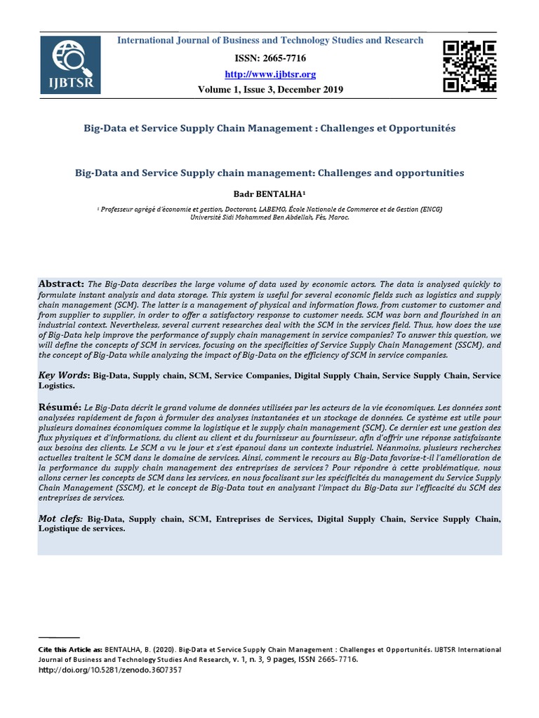 Big Data SCM | Download Free PDF | Big data | Logistique