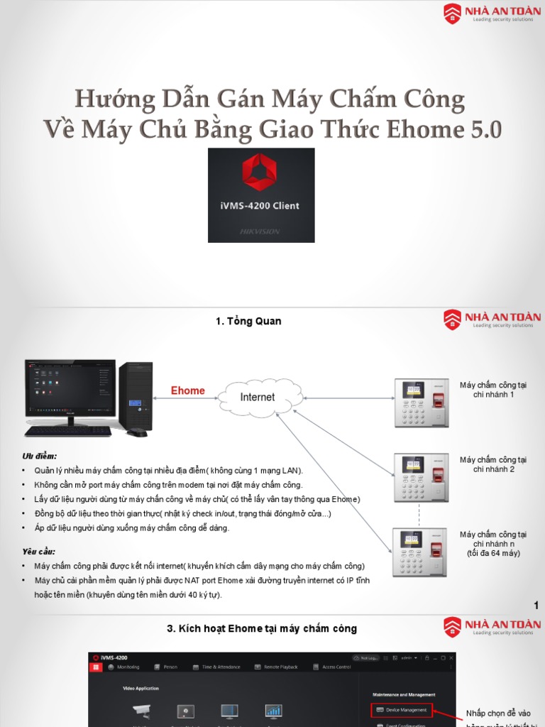 Hướng Dẫn Gán Máy Chấm Công Bằng Giao Thức Ehome 5.0 - Dương - 150220 | PDF