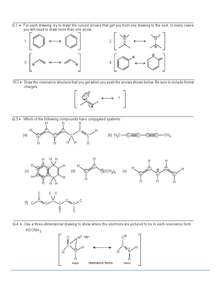 Resonance Structures and Curved Arrows | PDF