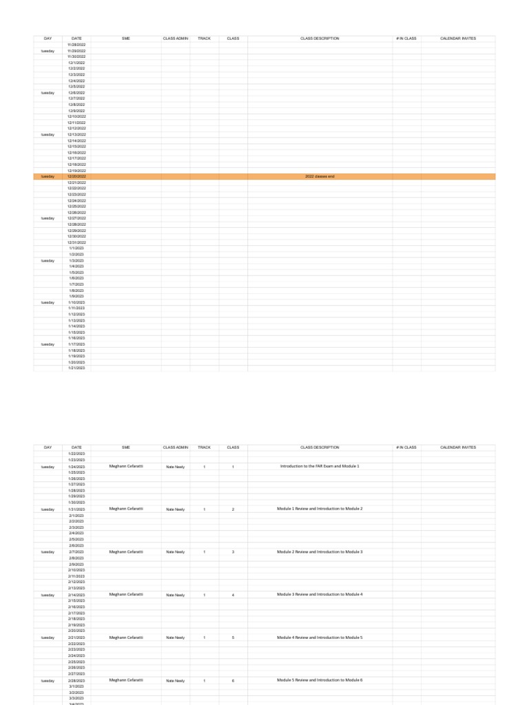 WILEY FAR CPA 2023 Schedule - FAR | PDF
