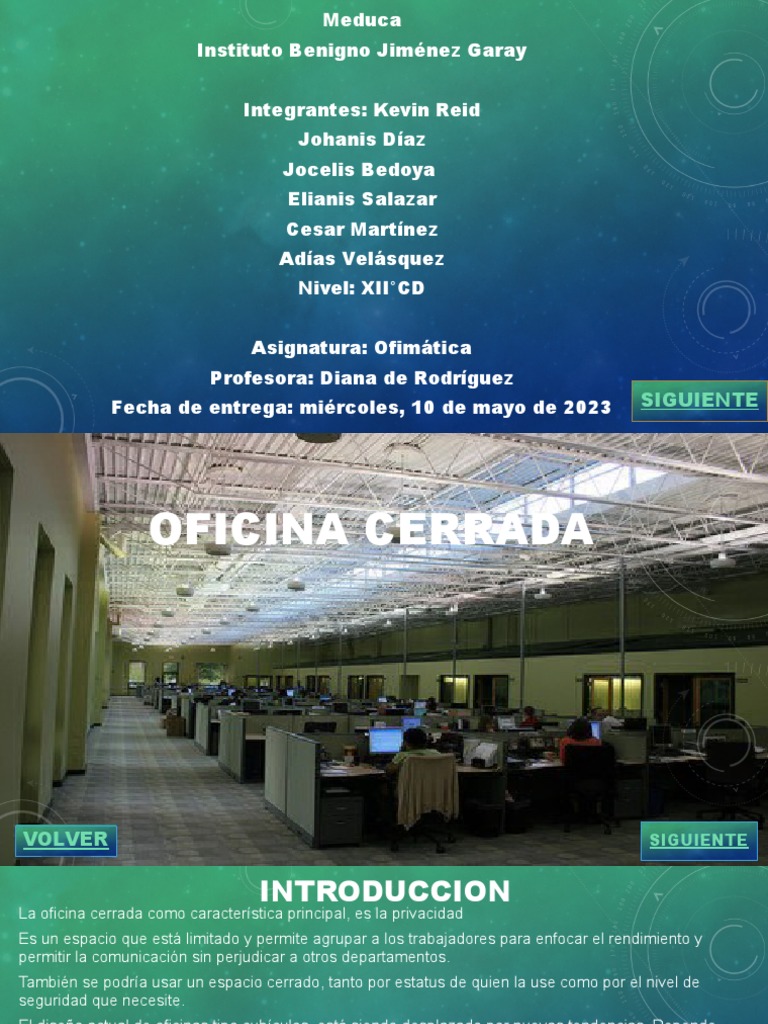 Ventajas y Desventajas de Oficina Cerrada | PDF