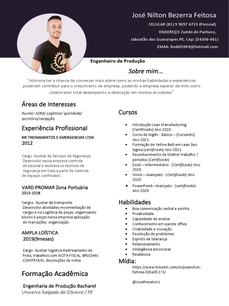 Curriculo Nilton 6.0 PDF | PDF | Business