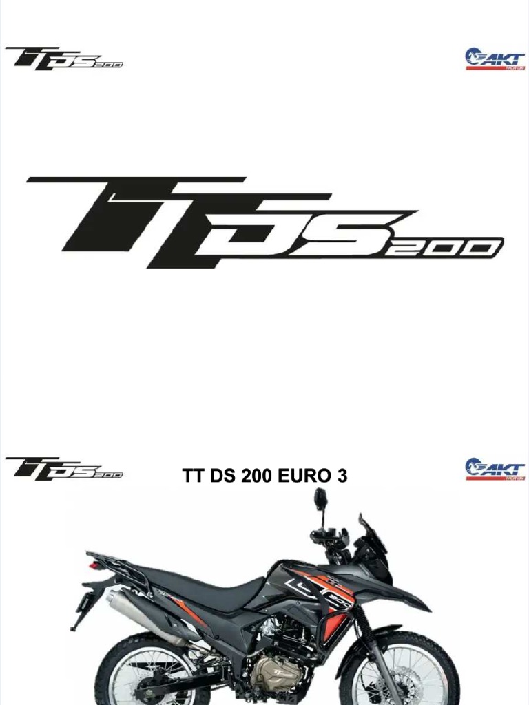 Motocicleta TT DS 200: Aventura y Versatilidad | PDF