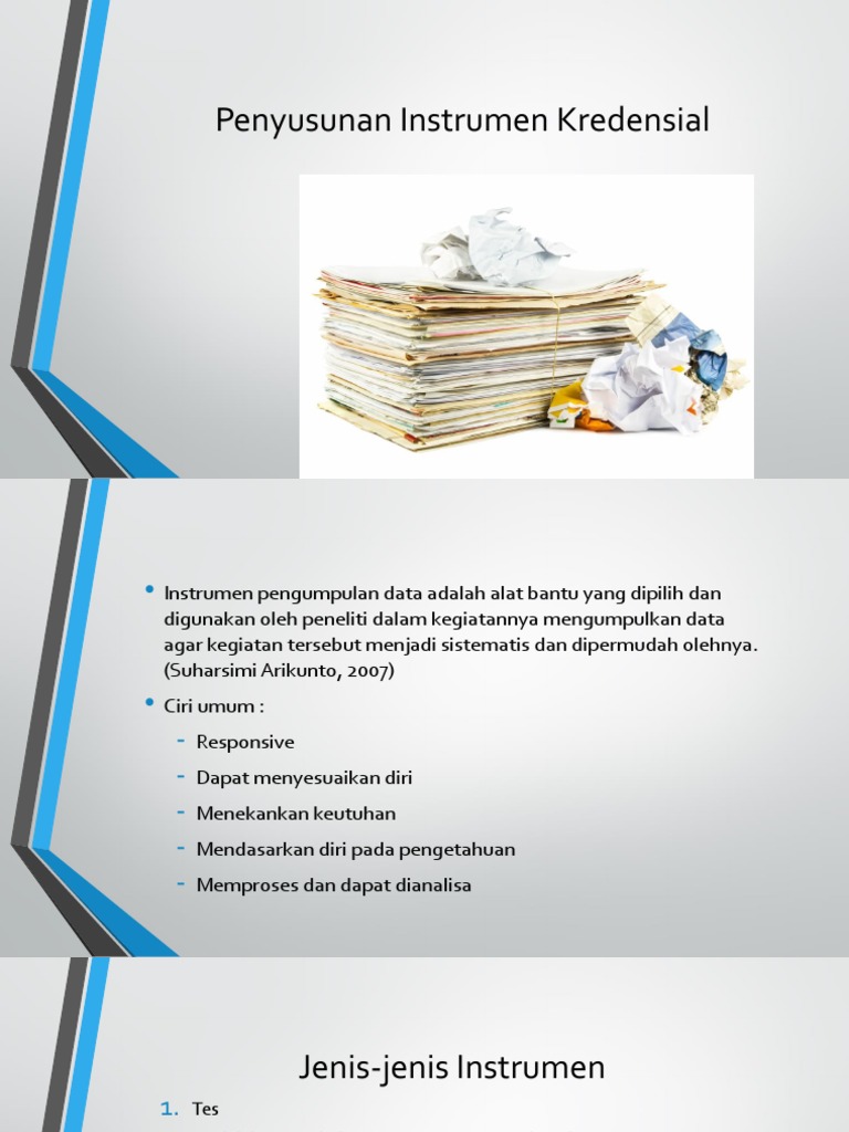 Instrumen Kredensial. Sugiarto | PDF