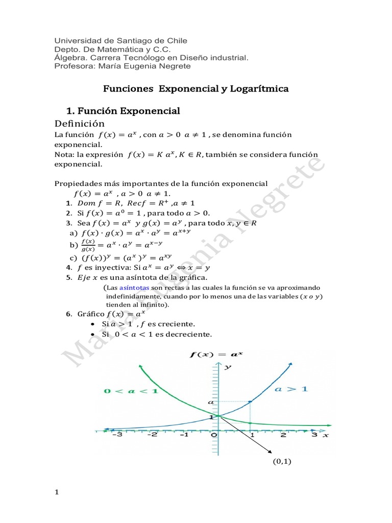 Funciones Exponenciales y Logaritmicas | PDF | Ecuaciones | Logaritmo