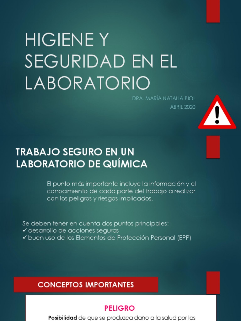 Higiene y Seguridad en El Laboratorio | PDF | Laboratorios