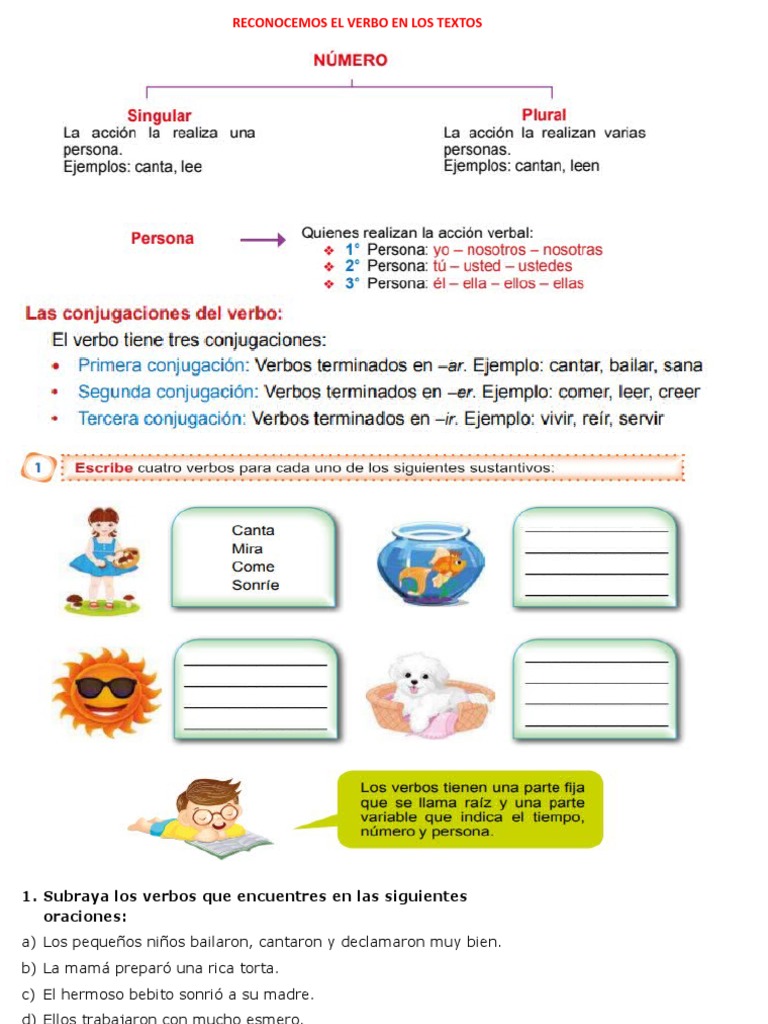 Actividades de Verbos para Estudiantes | PDF