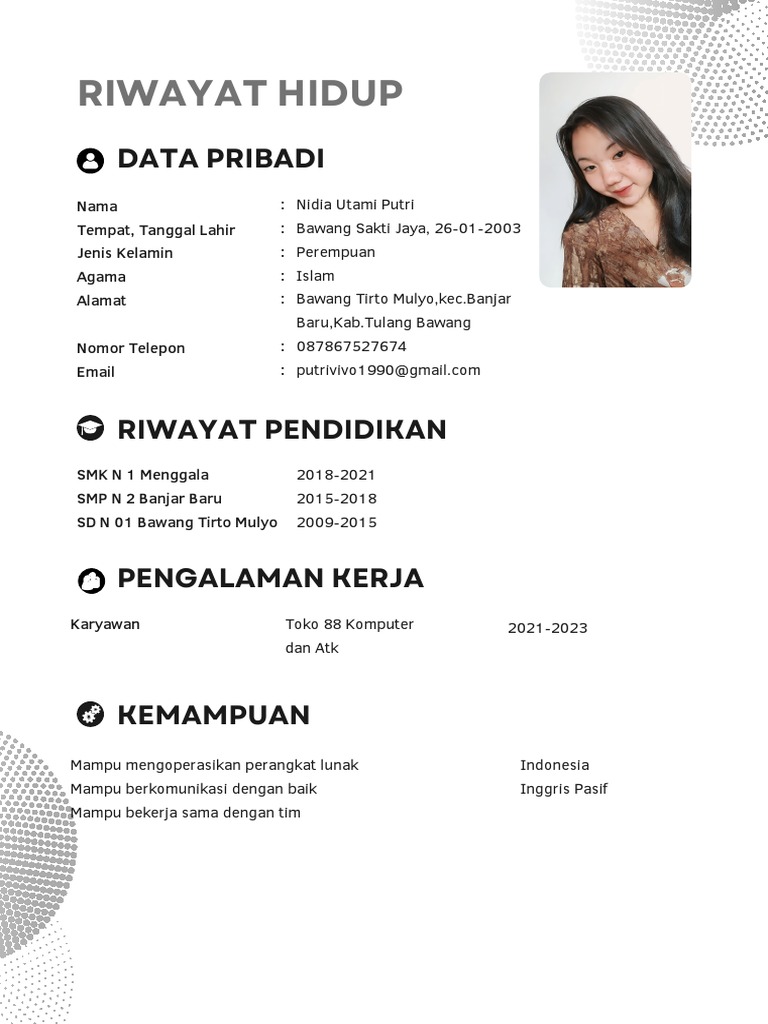 Surat Lamaran JR Atm | PDF