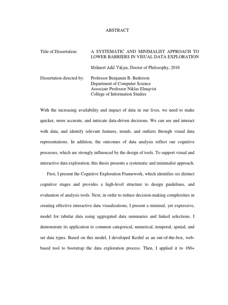 A Systematic and Minimalist Approach To Lower Barriers in Visual Data Exploration PDF | PDF