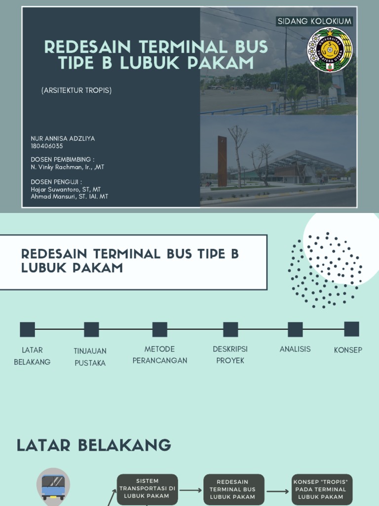 Redesain Terminal Bus Tipe B Lubuk Pakam | PDF