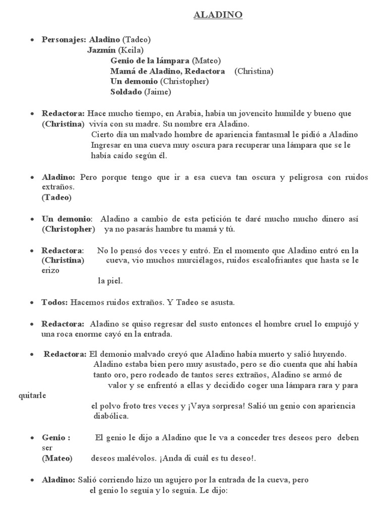 Aladino | PDF | Genios | Zombis