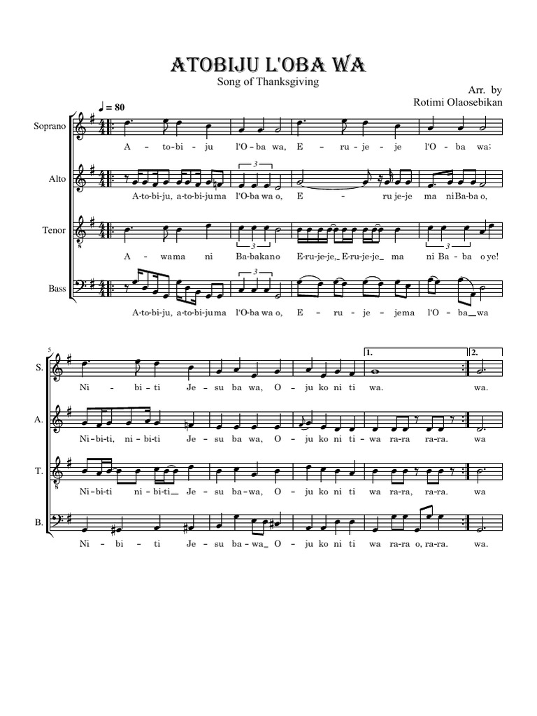 Atobi Ju L'oba Wa | PDF