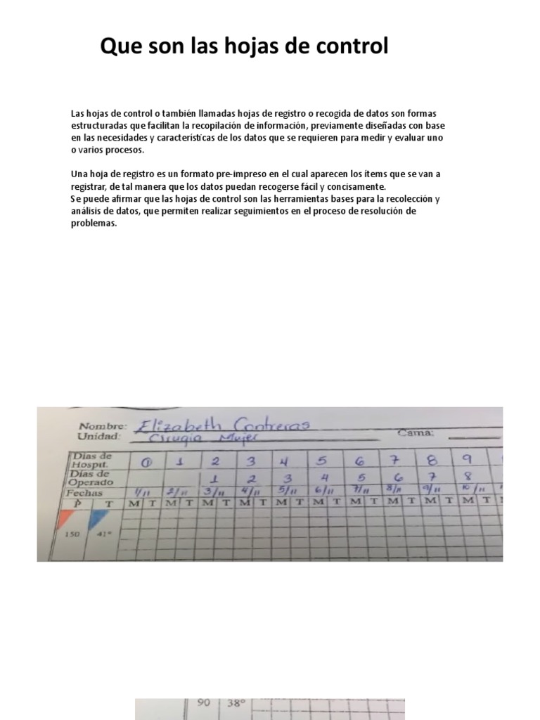 Hojas de Control | PDF