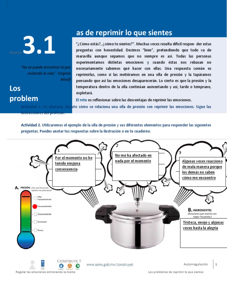 3.1_E_Los_problemas_de_reprimir_ | PDF | Las emociones | Cocción a presión