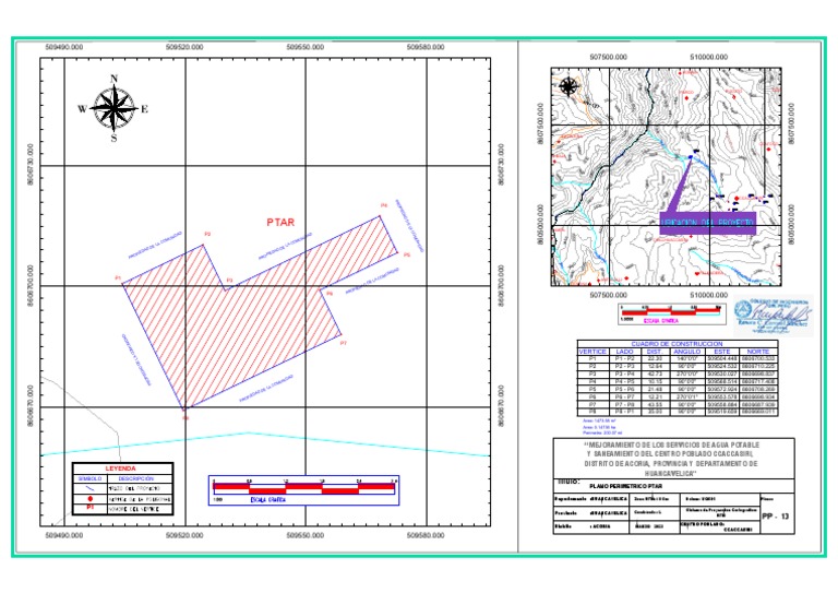 Plano Perimetrico Ptar PDF | PDF