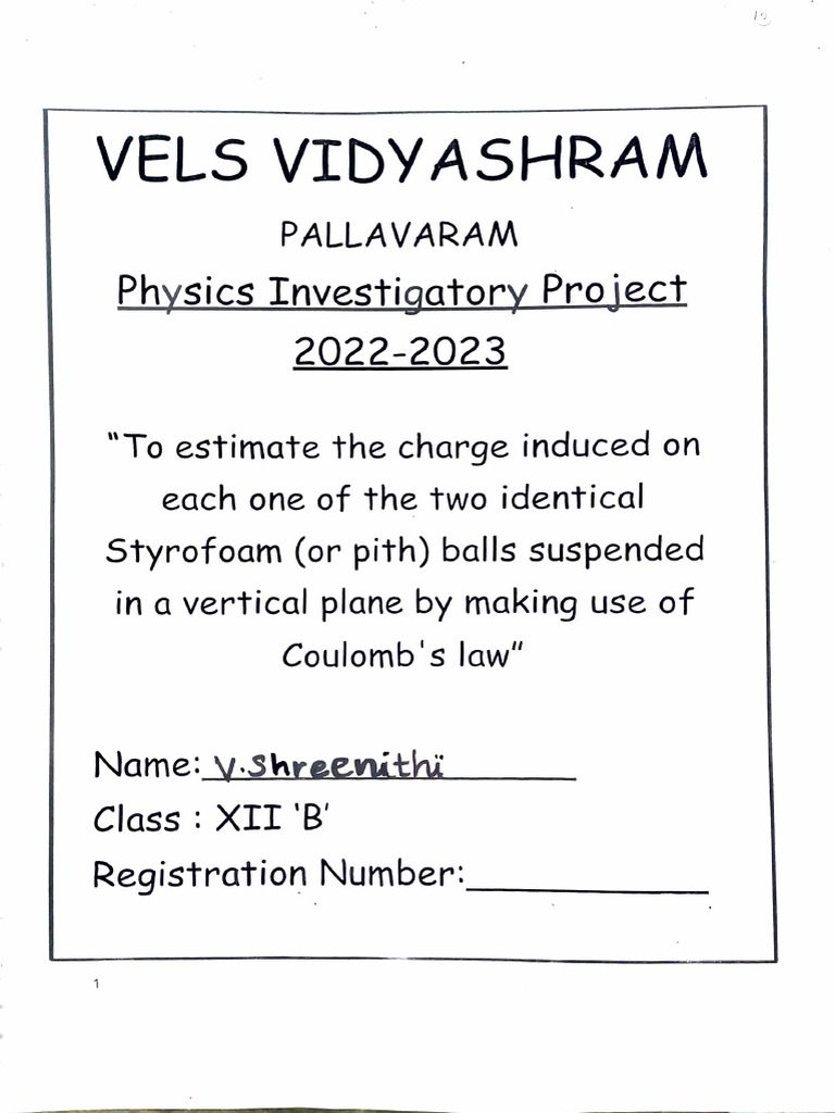 Physics Investigatory Project Page Correction Done PDF | PDF