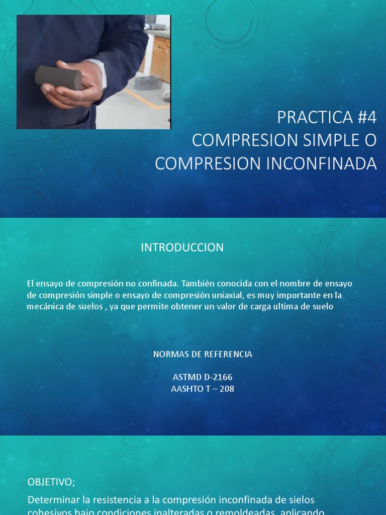 PRACTICA #4 Compresion Simple | PDF | Física Aplicada e Interdisciplinaria | Ciencias fisicas