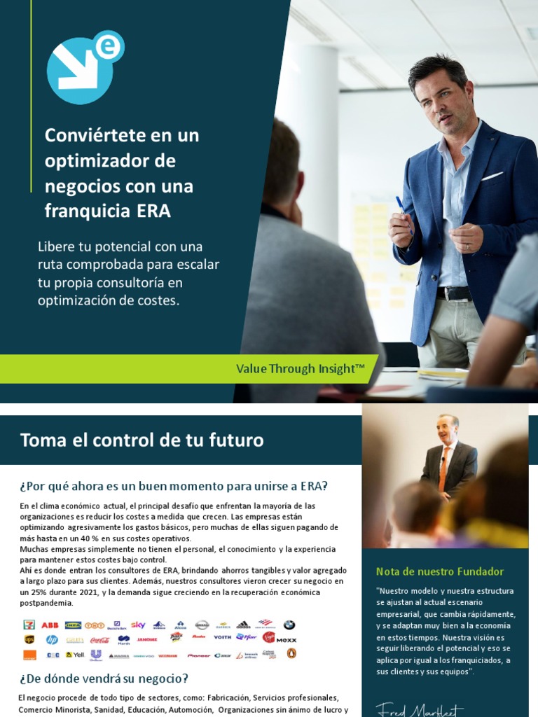 ERA Short Brochure ES | PDF | Modelo de negocio | Economias