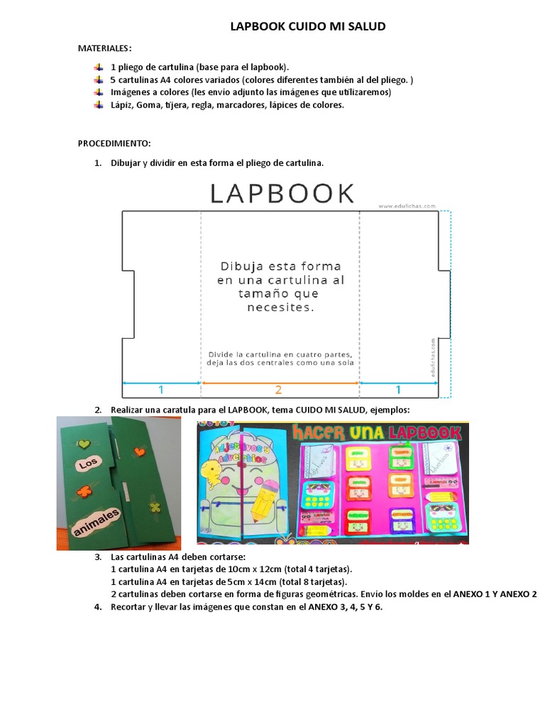Lapbook: Cuido Mi Salud | PDF