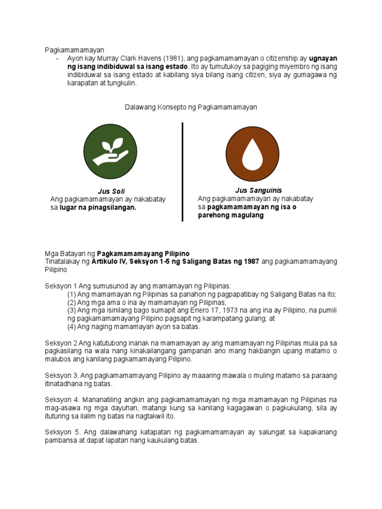 Pagkamamamayan | PDF