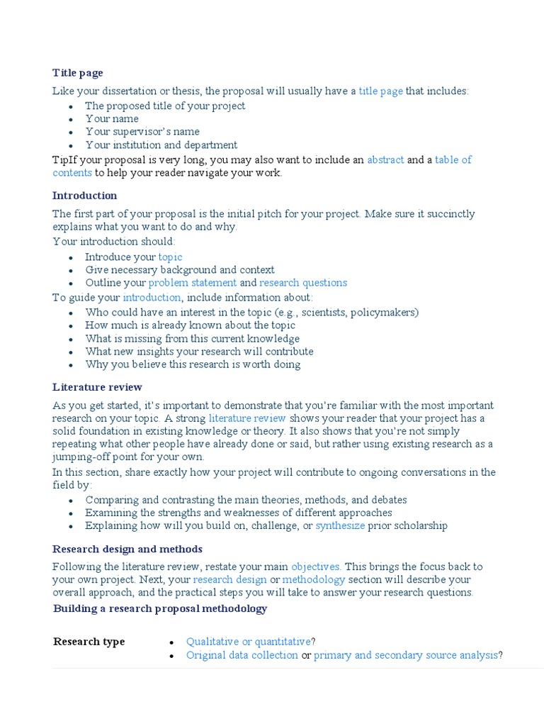 Research Proposal Writing | PDF | Methodology | Thesis