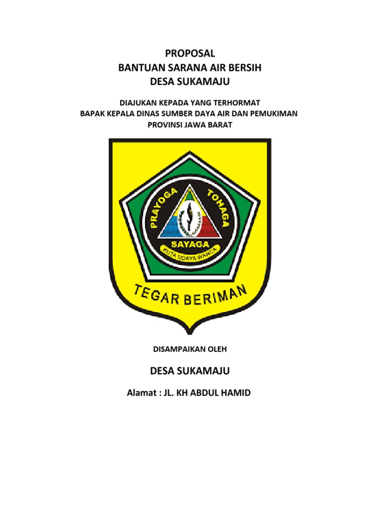 Proposal Air Bersih | PDF
