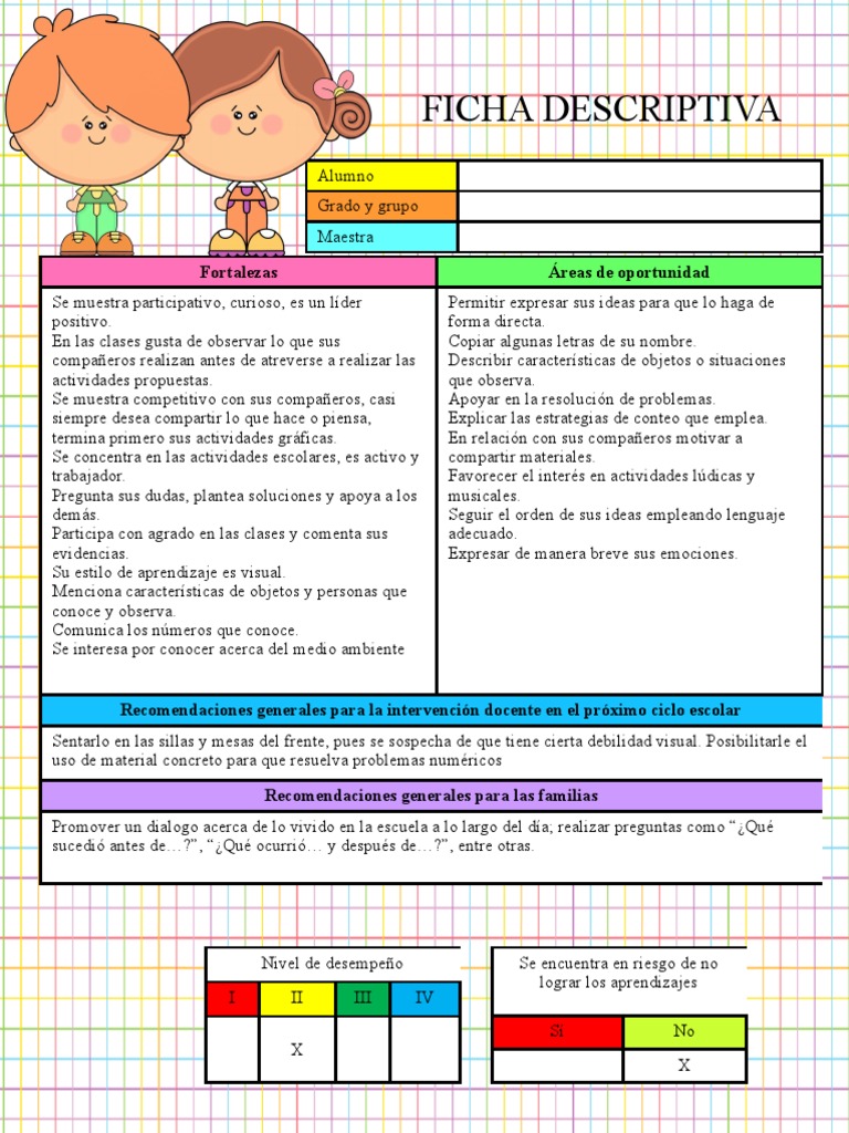 Ejemplo Ficha Descriptiva | PDF | Aprendizaje | Modificación de ...
