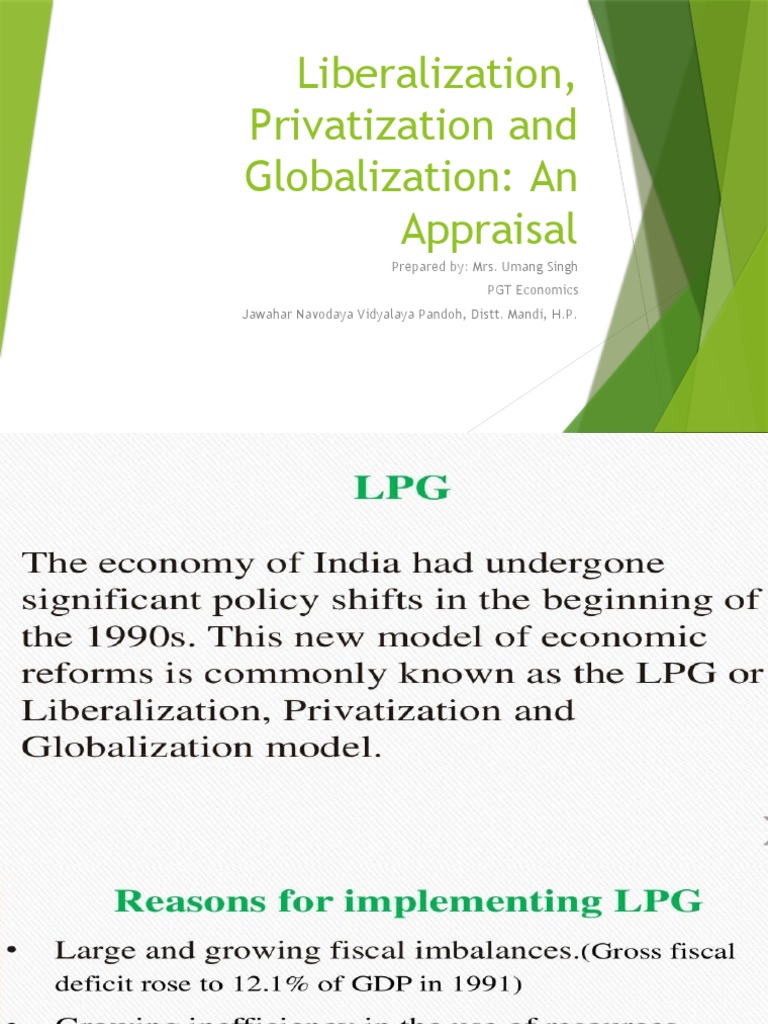 Ch 3 LPG An Appraisal_PPT.pptx | PDF