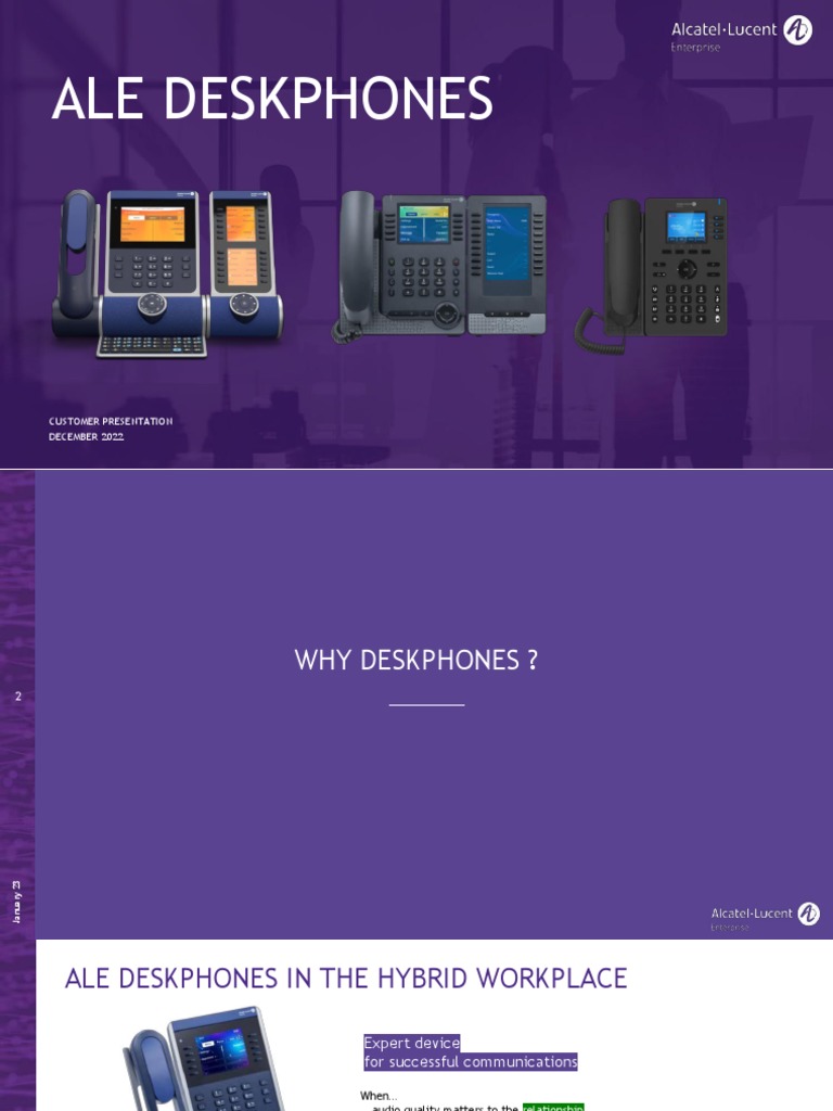 ALE DeskPhones PDF | PDF