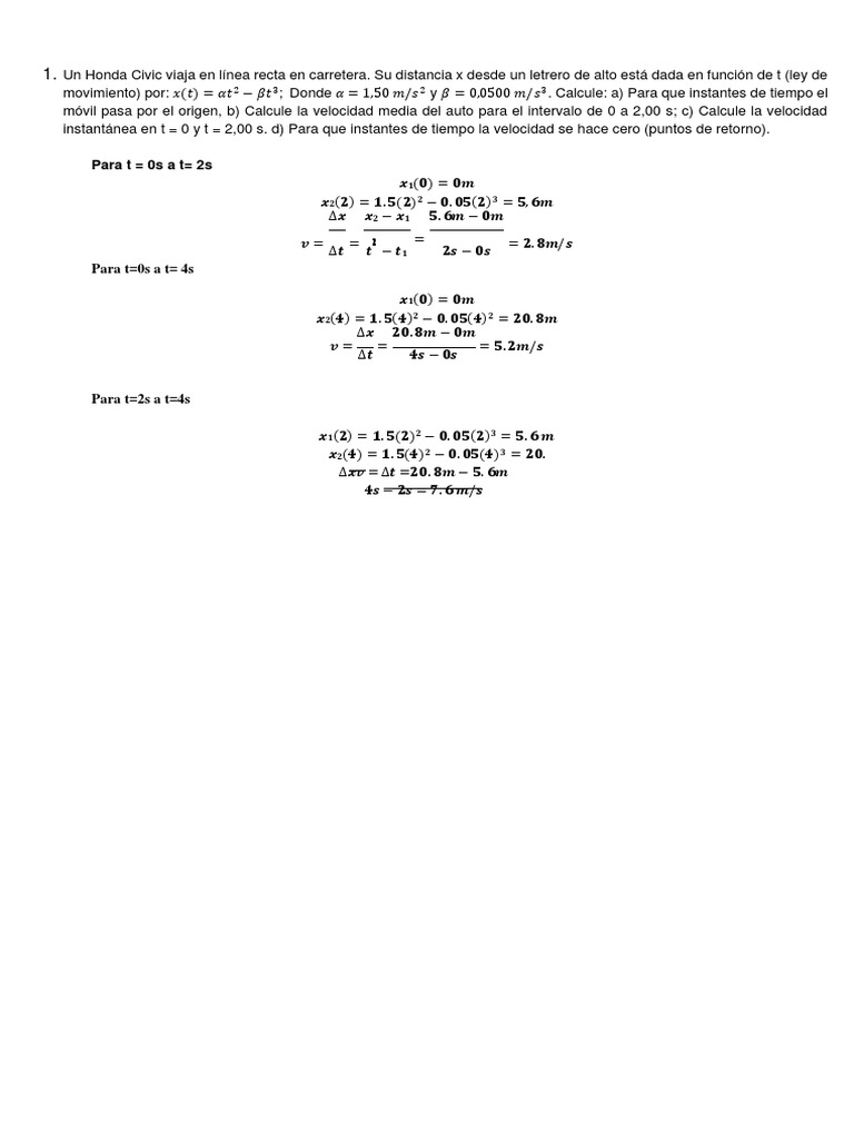 S04-T-Práctica - de - Cinemática Lineal | PDF | Mecánica | Geometría