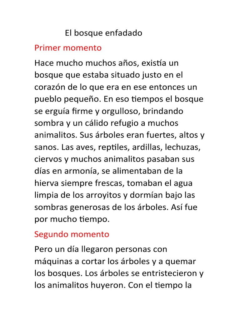 El Bosque Enfadado | PDF