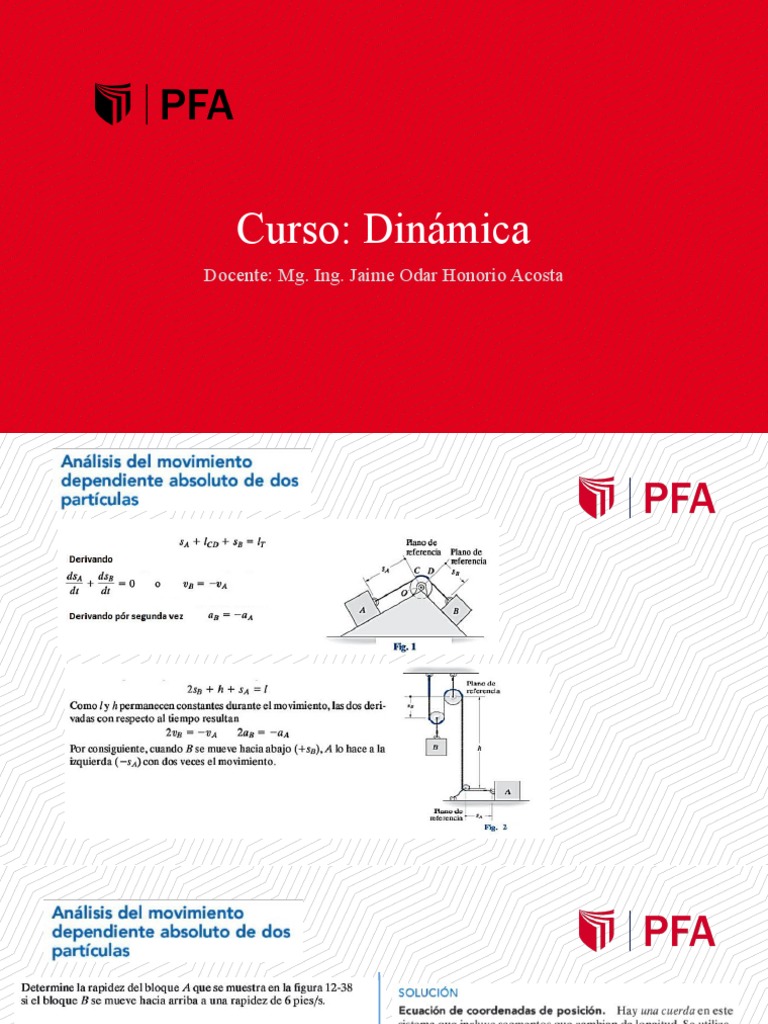 Sesión 5 Dinjámica - PFA | PDF
