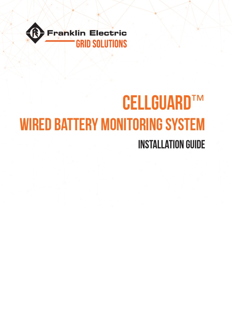 Cellguard Battery Monitoring System Installation Guide PDF | PDF ...