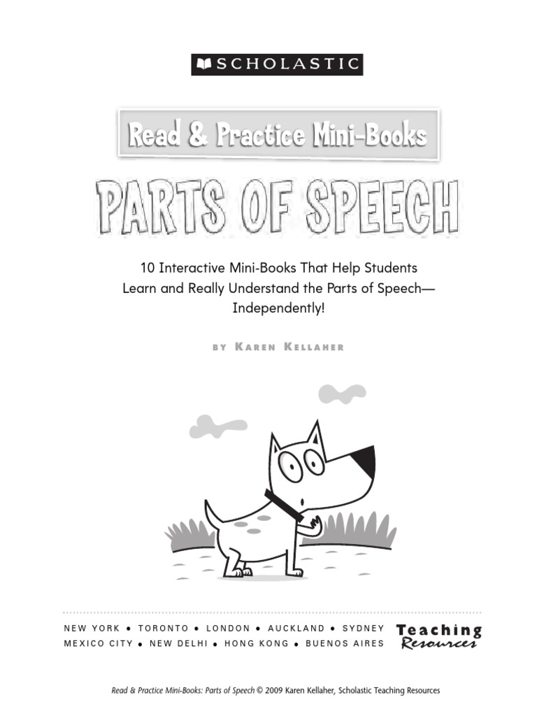 Read & Practice Mini Books Parts of Speech | PDF | Adverb | Adjective