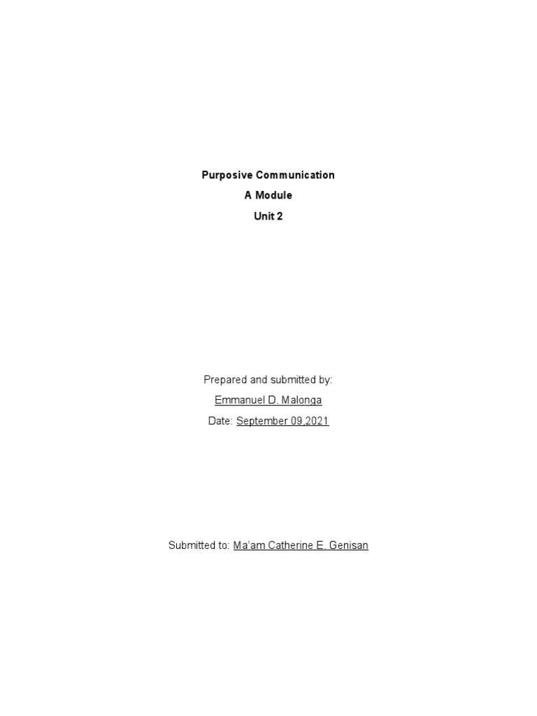 Coma 100 - Module 2 | PDF | Communication | Cross Cultural Communication