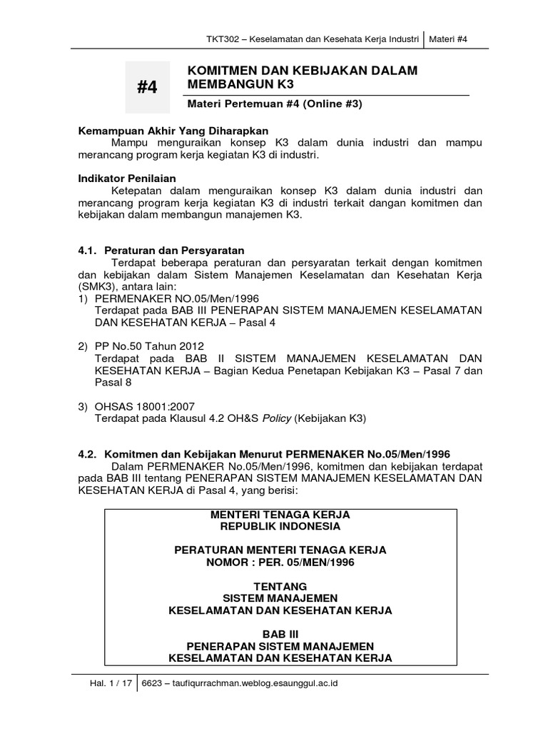 contoh HSE management.pdf | PDF