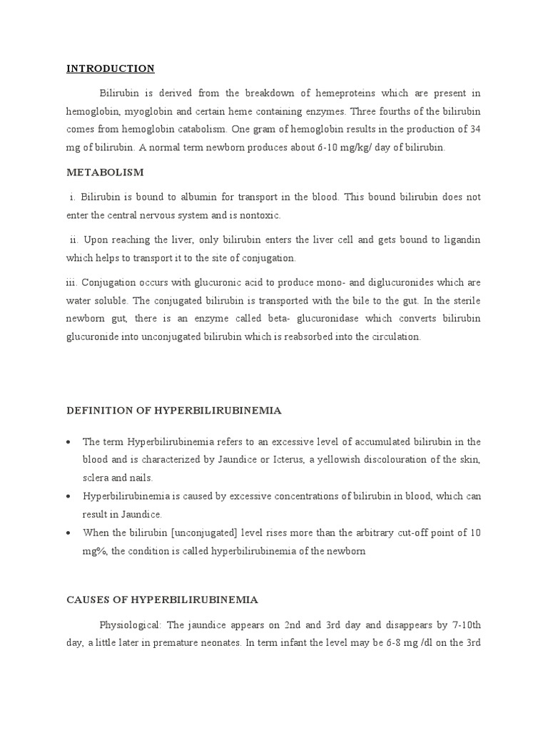 JAUNDICE IN NEWBORN | PDF