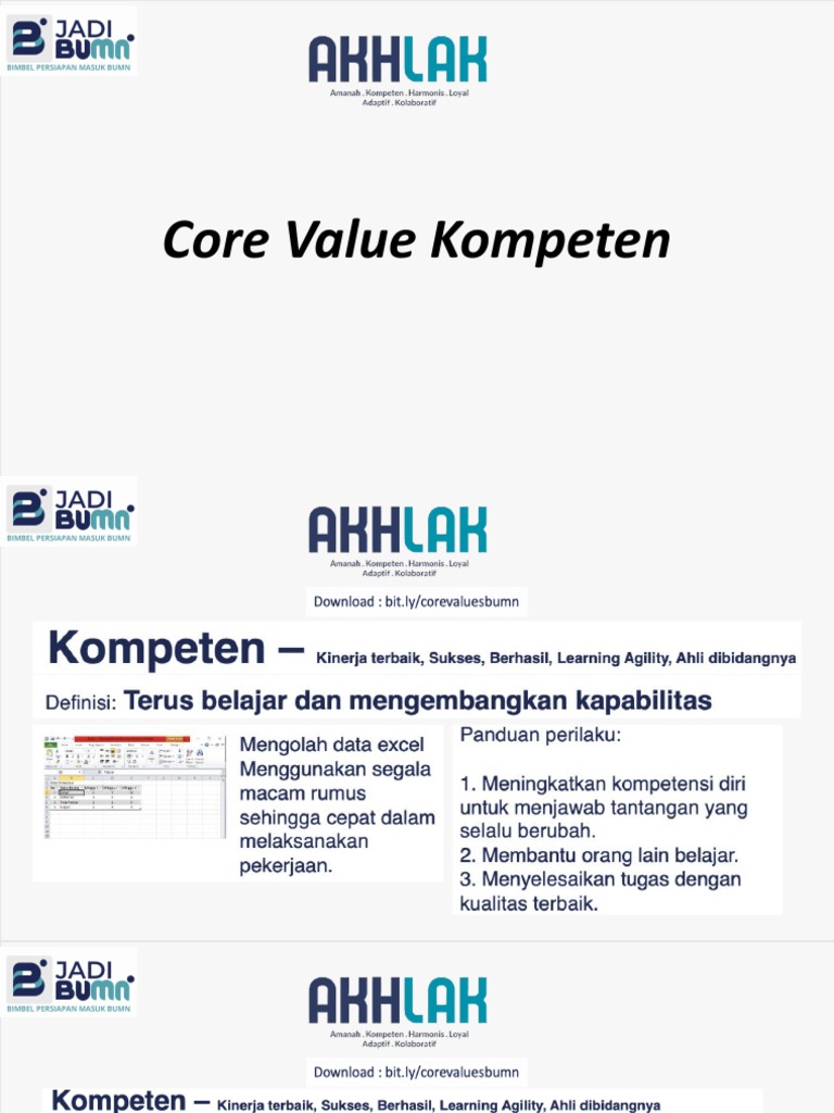 Pertemuan 8 - Core Values Episode 8 | PDF