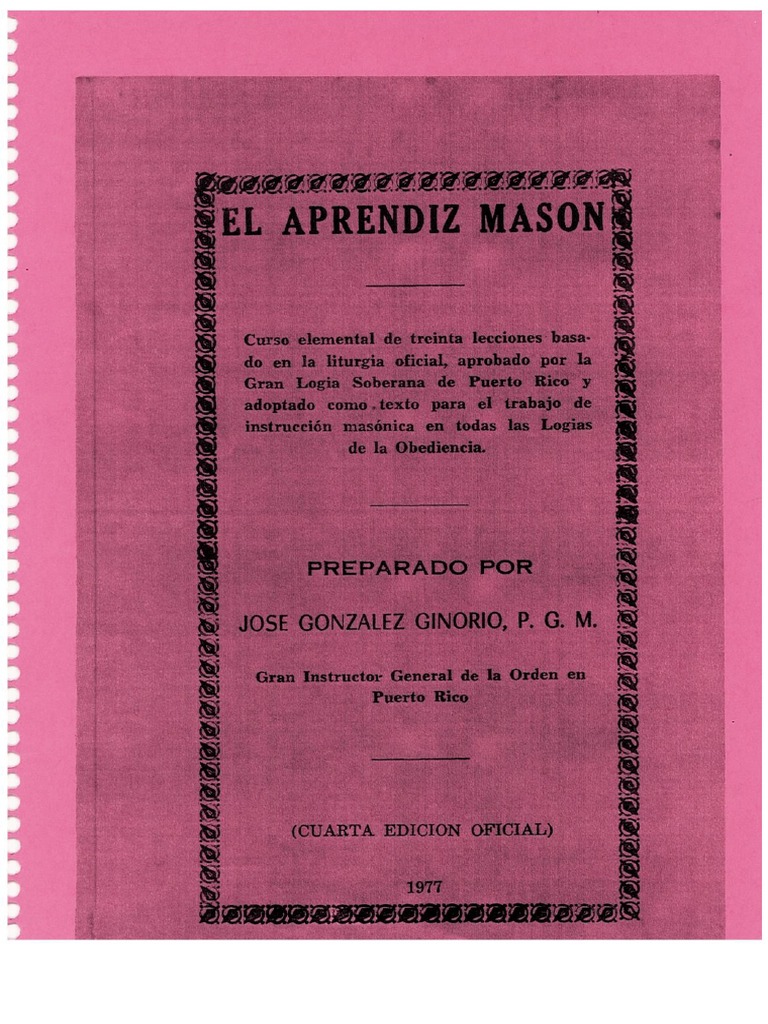APRENDIZ MASON Gonzalez Ginorio | PDF