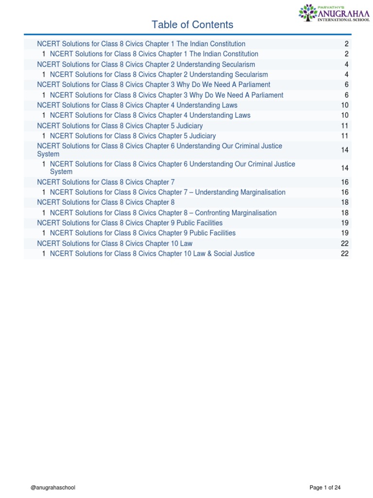 Grade 8 Civics - NCERT | PDF