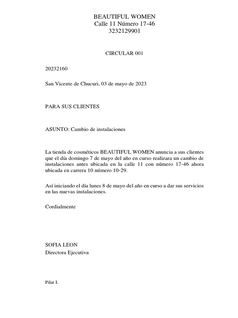 Circular, Estilo Bloque Extremo PDF | PDF