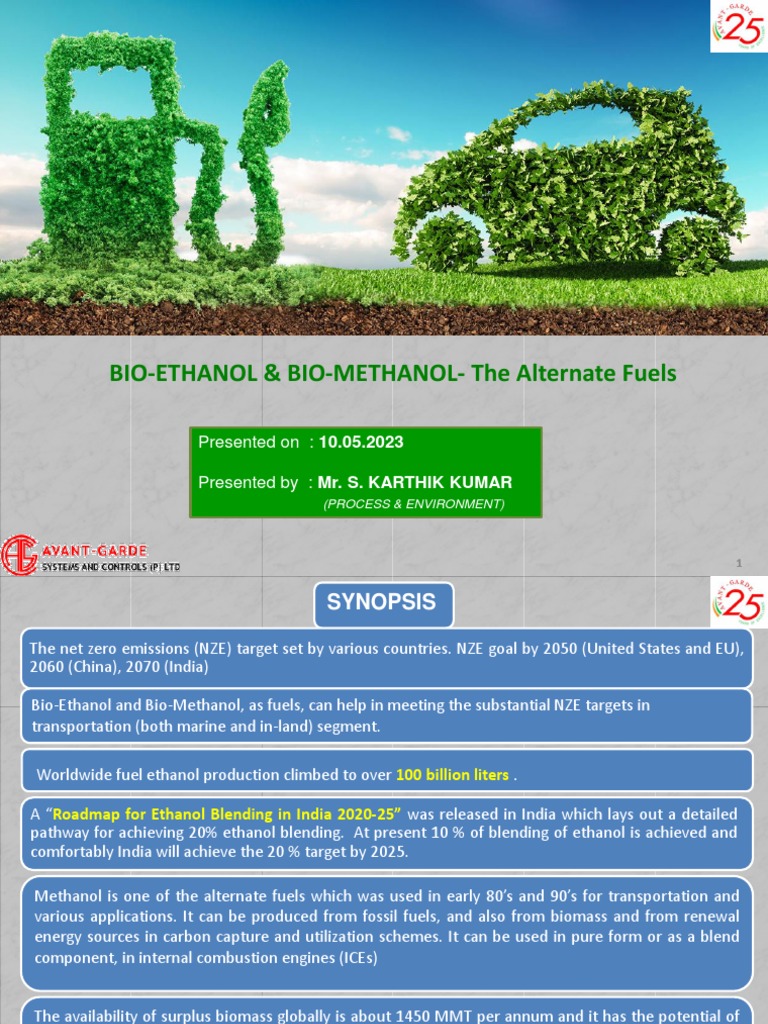 Biomethanol Bioethanol Fuel | PDF | Methanol | Gasification
