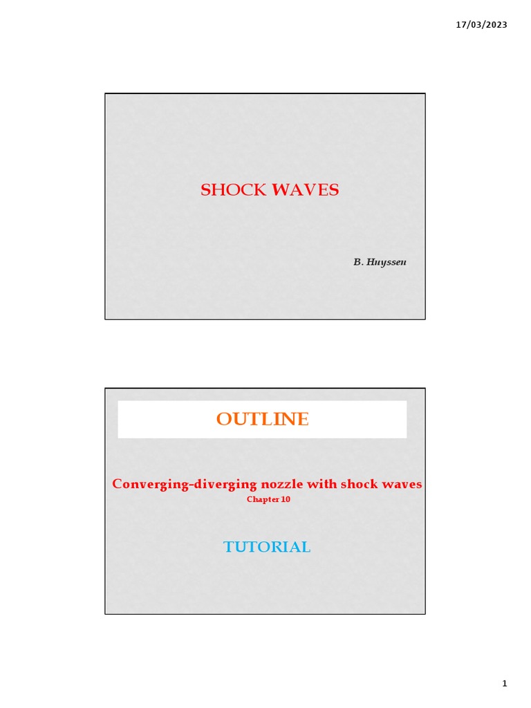 Lecture 3A - Shock Waves | PDF | Nozzle | Shock Wave Lecture 3A - Shock Waves | PDF | Nozzle | Shock Wave